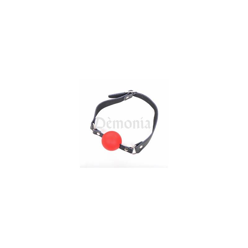 RED BALL GAG WITHOUT HOLES - Boutique Démonia