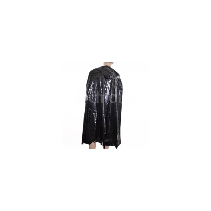 LONG BLACK PLASTIC CAPE - Boutique Démonia
